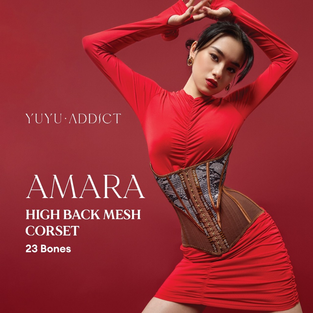 Jual YUYUADDICT - Amara High Back Mesh Corset 23 Bones | Shopee Indonesia