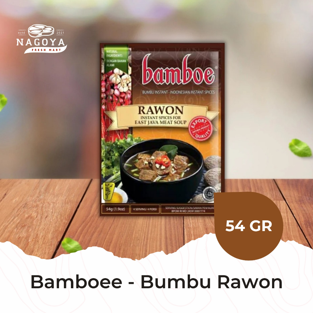 Jual Bamboe - Bumbu Rawon - 54 GR | Daging Ayam Sapi | Bumbu Masak ...