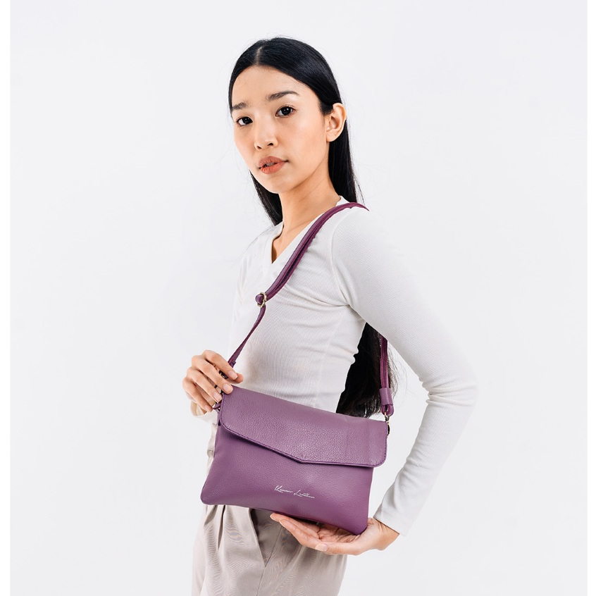 Jual Kenes Leather Sling Bag Wanita Tas Selempang Kulit Asli VELOPE - Free Grafir Nama | Shopee ...