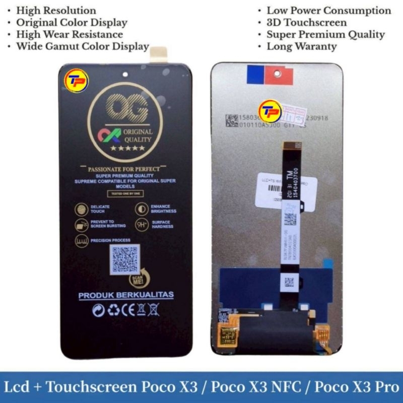 Jual Lcd + Touchscreen Poco X3 / Poco X3 NFC / Poco X3 Pro | Shopee ...