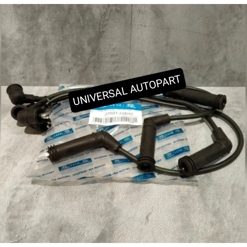 Jual cable kabel busi spark cord plug accent verna getz avega 27501 ...