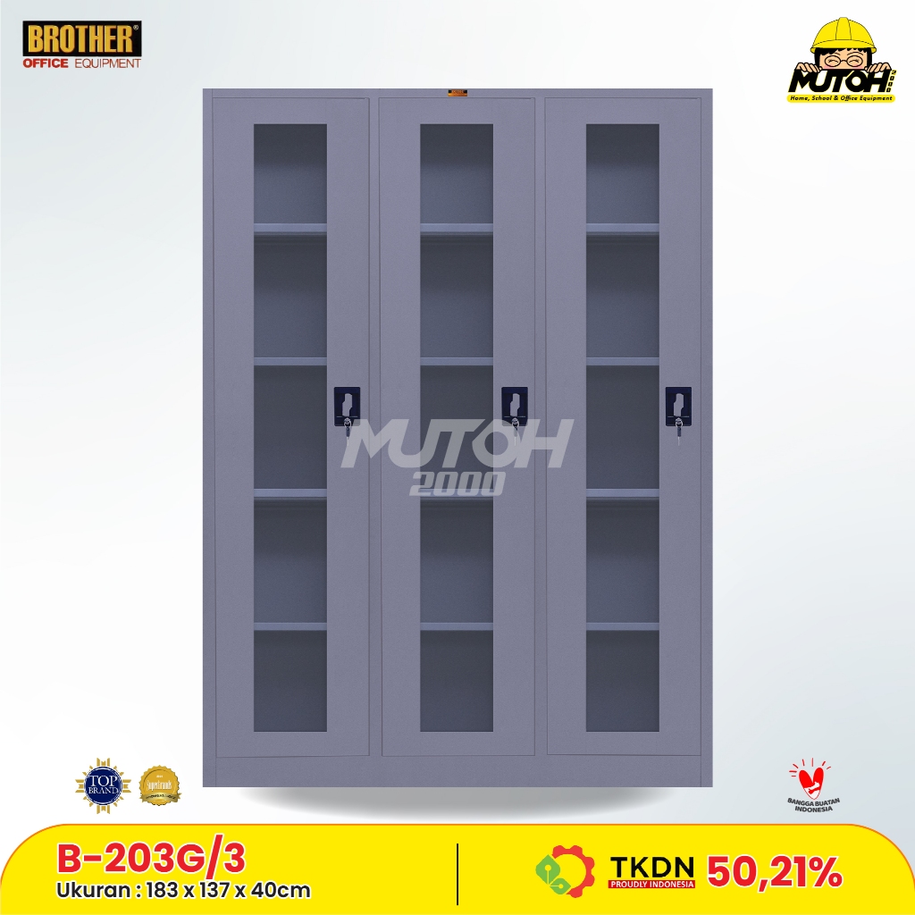 Jual LEMARI BESI ARSIP 3 PINTU BROTHER B-203G/3 3 TKDN | Shopee Indonesia