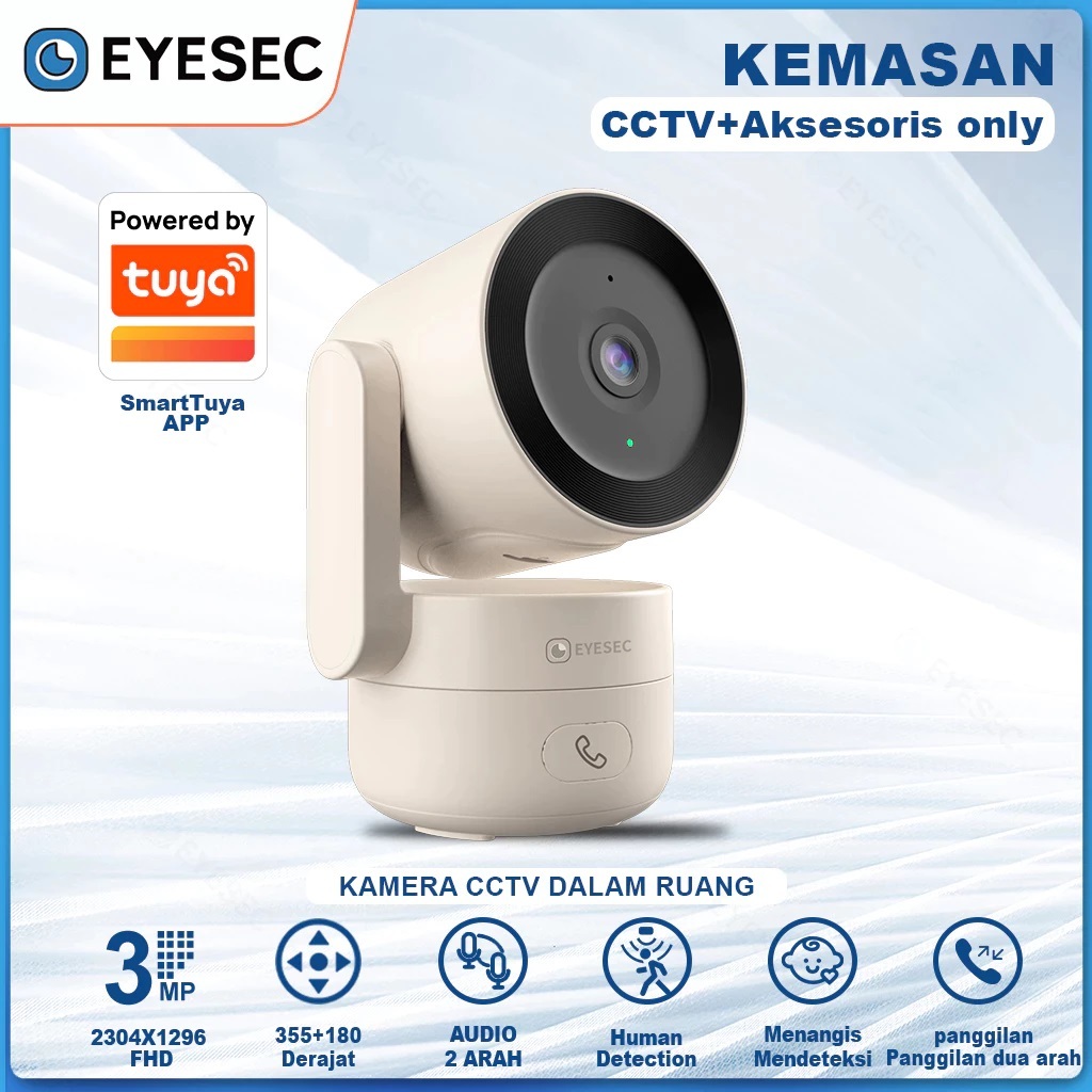Jual EYESEC camera cctv indoor ip smart optic portable bayi WIFI Camera ...