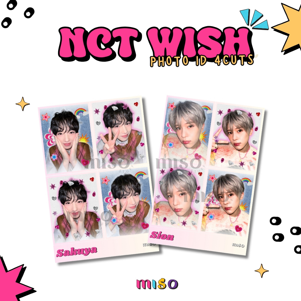 Jual [MIN ORDER 3PCS] NCT WISH Photo ID 4 cuts / Photo ID NCT WISH ...