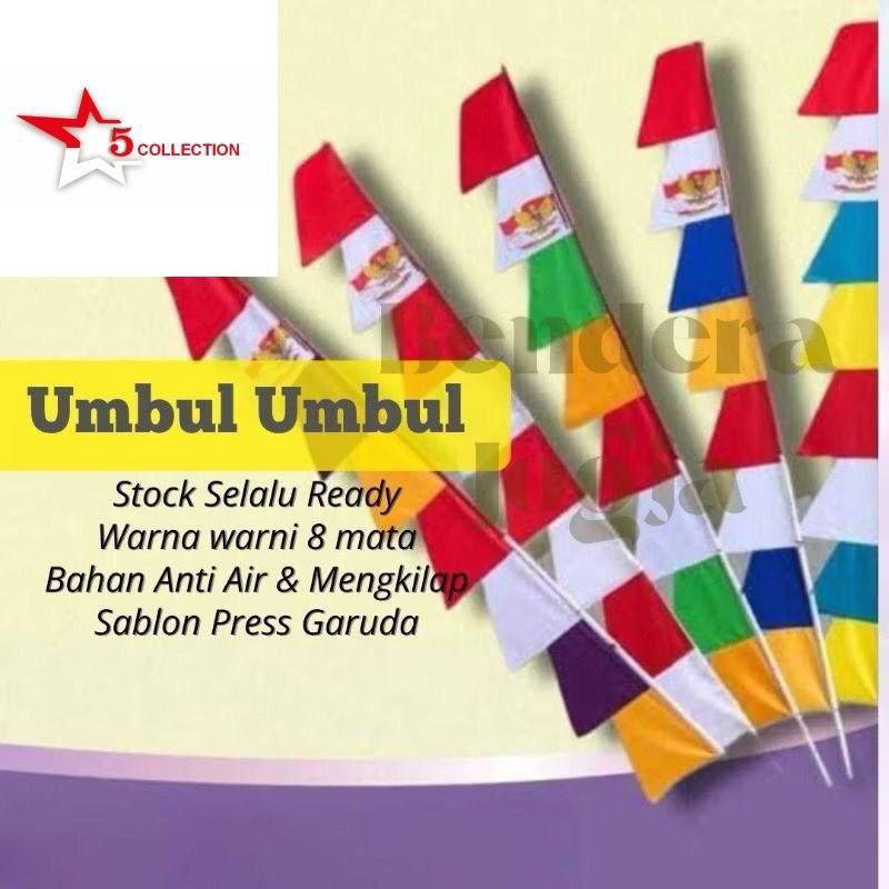 Jual Bendera Umbul Umbul Gergaji umbul-umbul warna warni Dirgahayu Hut Kemerdekaan RI | Shopee ...