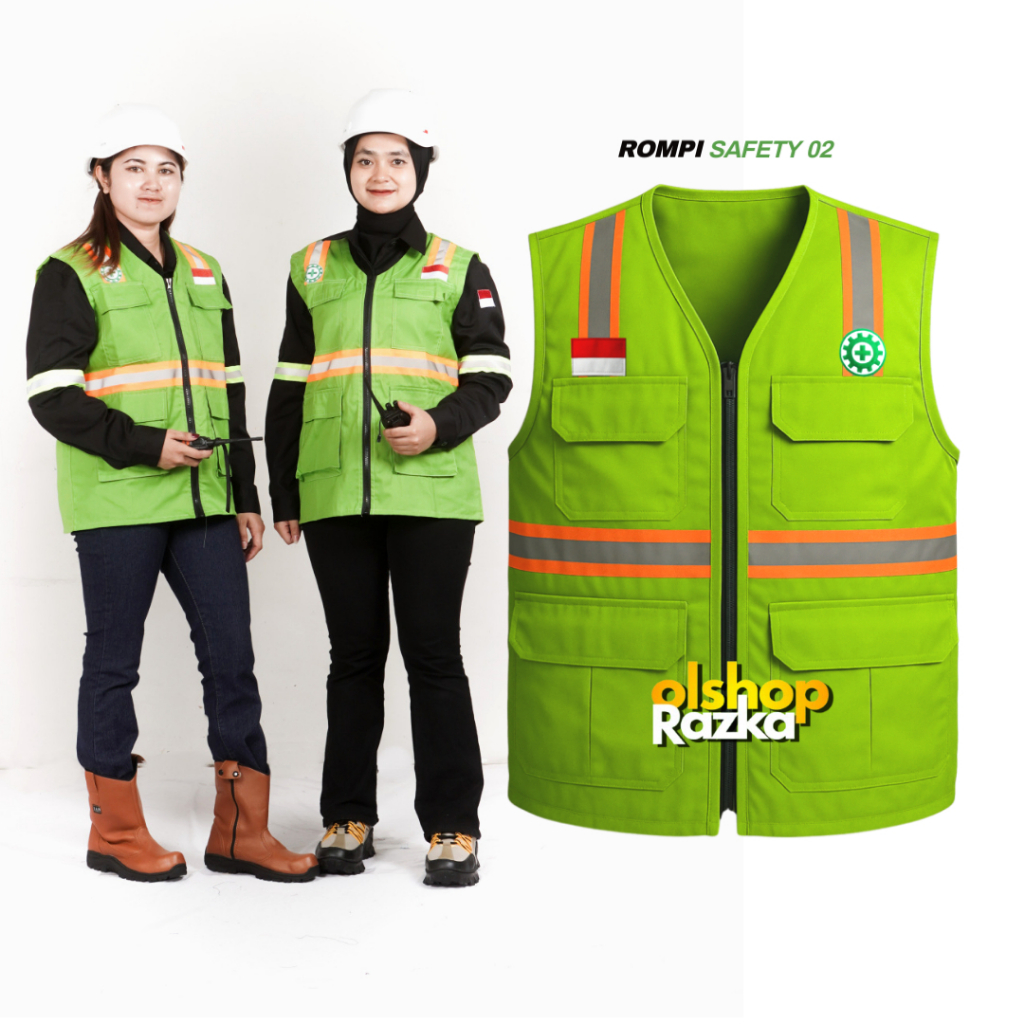 Jual Rompi Safety/Rompi Proyek/Rompi Safety First/Rompi Tambang/Rompi ...