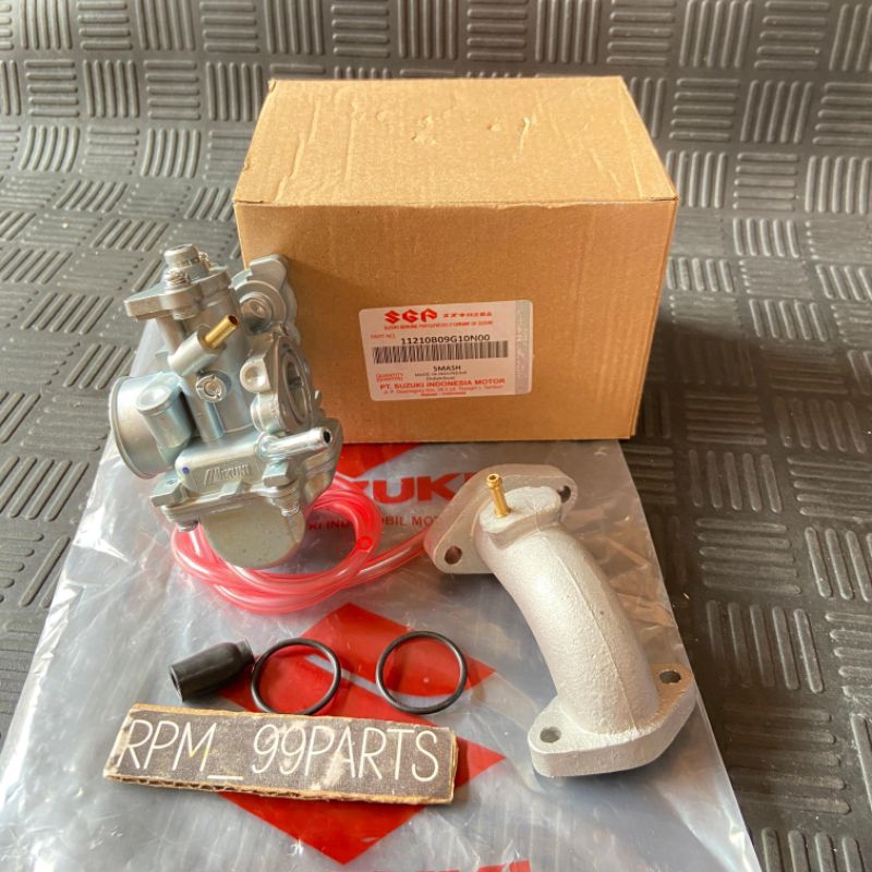 Jual karburator+manifold intake Suzuki smash 110 original mikuni ...