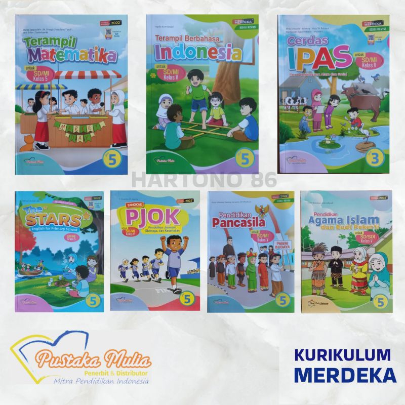 Jual Buku paket pustaka mulia SD/MI kelas 5 Bahasa indonesia Matematika Bahasa inggris IPAS ...