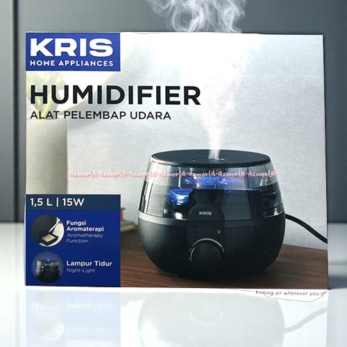 Jual Kris Humidifier 1.5Liter Black Alat Pelembab Pembersih Udara Warna ...
