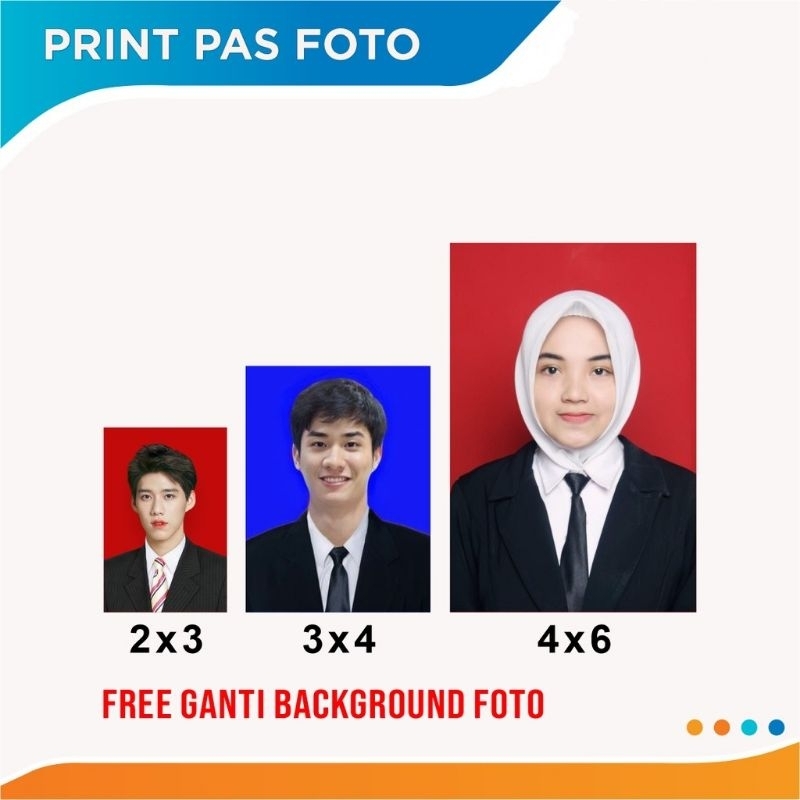 Jual CETAK PAS FOTO MURAH UKURAN 2X3, 3X4, 4X6 | Shopee Indonesia