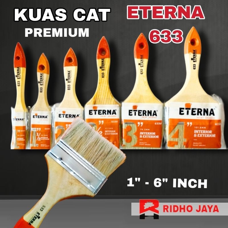Jual KUAS CAT ETERNA 633 ORIGINAL 1" 11/2" 2" 21/2" 3" 4" KUALITAS ...