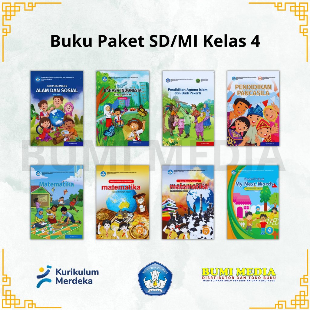 Jual Buku Siswa Kelas 4 IV SD MI Kurikulum Merdeka Kurmer Kumer Mapel Mata Pelajaran Bahasa ...