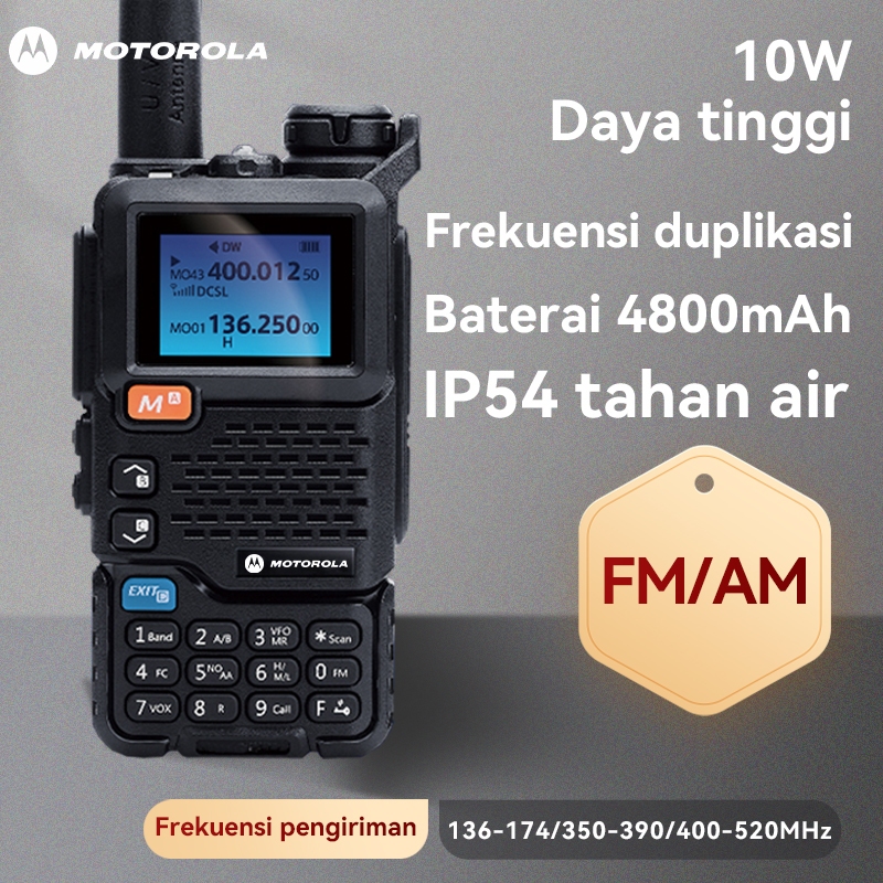 Jual MINI Radio MOTOROLA Walkie Talkie X6 VHF/UHF Jarak panjang 15 km ...