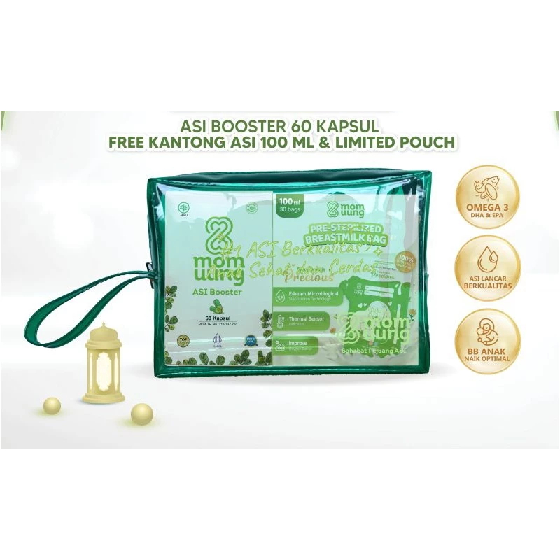 Jual MOM UUNG ASI BOOSTER 60 Kapsul Free Kantong asi / Vitamin ...