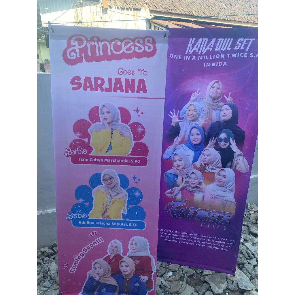 Jual Banner Spanduk Wisuda/Sidang/Semhas ukuran 60x160cm Banjarmasin ...