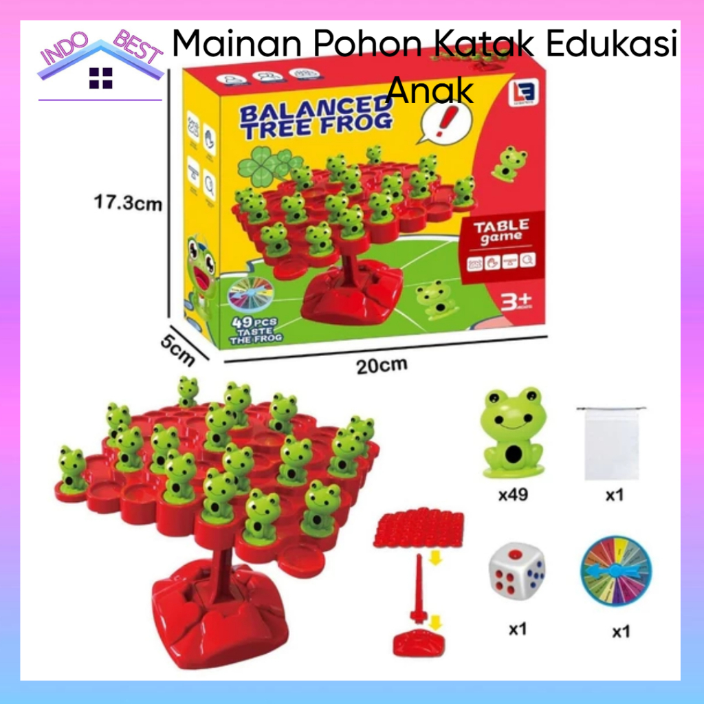 Jual IB Tree Frog Balance Mainan Keseimbangan Pohon Katak Kodok Edukasi ...