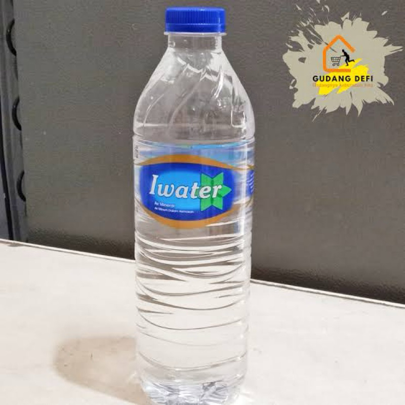 Jual Air Mineral Botol Iwater 600ML / 1 Dus / 24 Pcs | Shopee Indonesia
