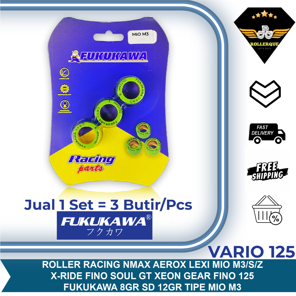 Jual Roller Nmax Aerox Lexi 155 Old New Alpha Neo S Connected Fukukawa ...