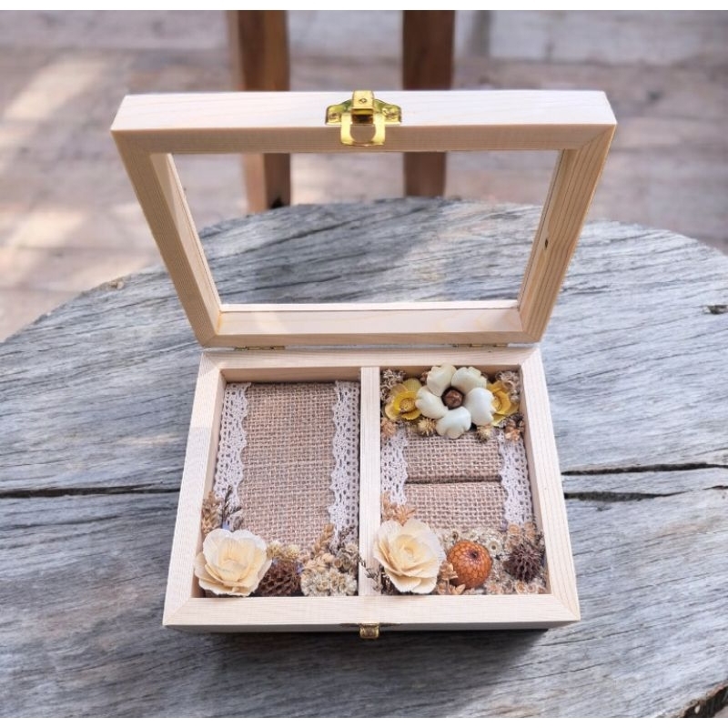 Jual Box Antam Lamaran Model Rustic / Box Cincin Pernikahan / Box ...