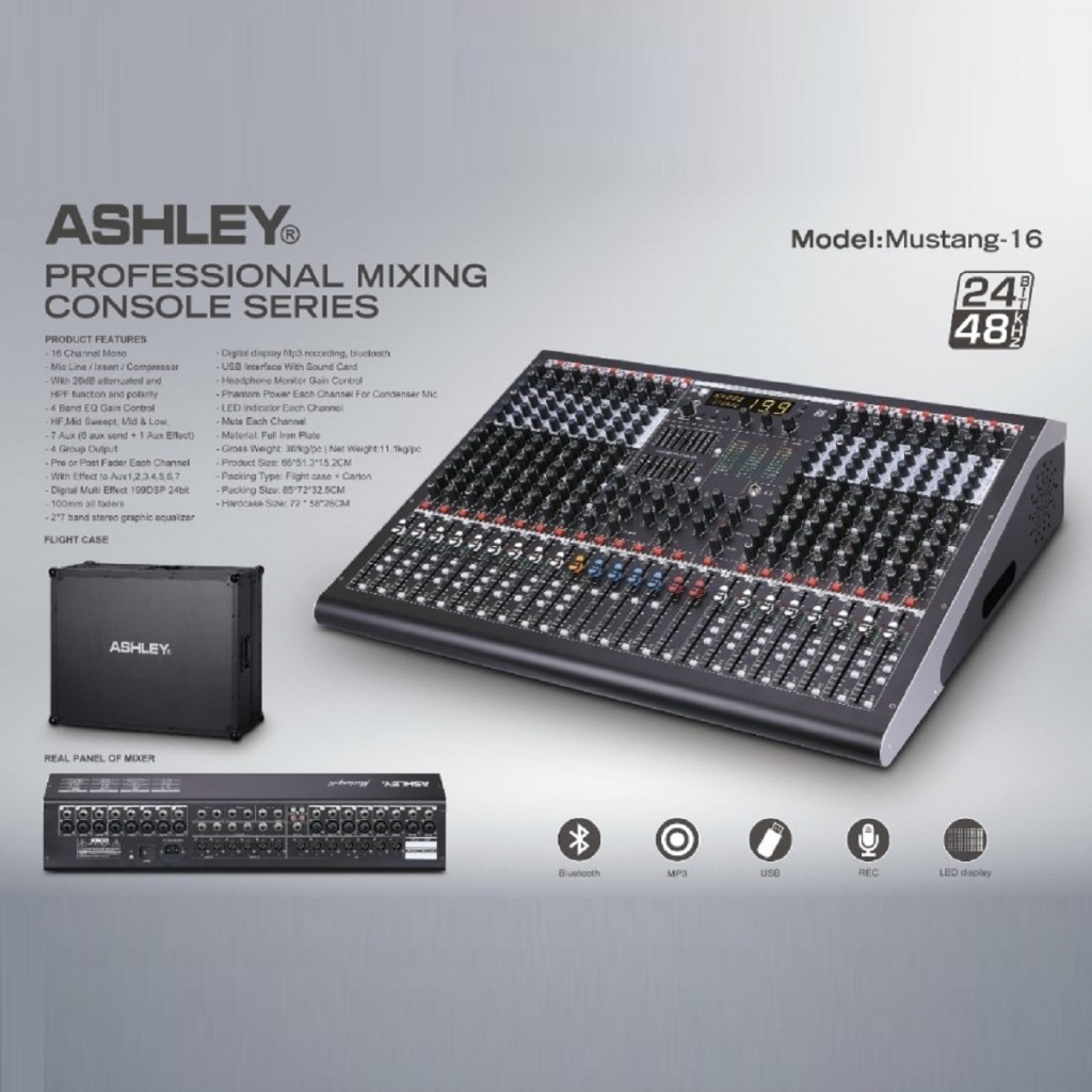 Jual mixer ashley mustang 16 / ASHLEY MUSTANG 16 16 channel free koper ...