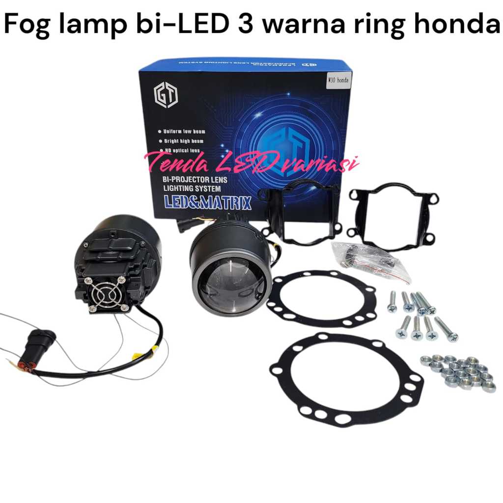 Jual fog lamp BI-LED 3 WARNA RING HONDA KOMPLIT 1 SET | Shopee Indonesia