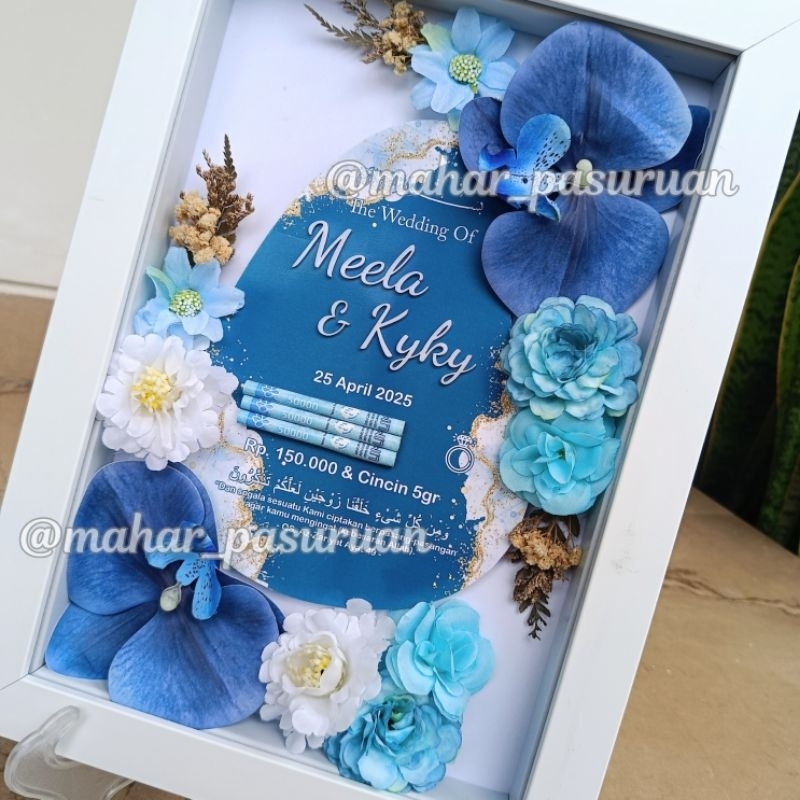 Jual Bingkai Mahar Pernikahan uk 24x34cm / Mahar Akrilik Pernikahan ...