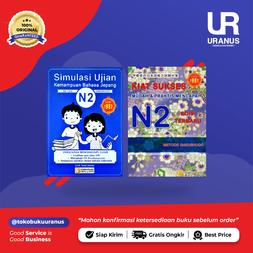 Jual BUNDLE JLPT N2 Kiat Sukses & Simulasi Ujian 100% ORIGINAL ASLI ...