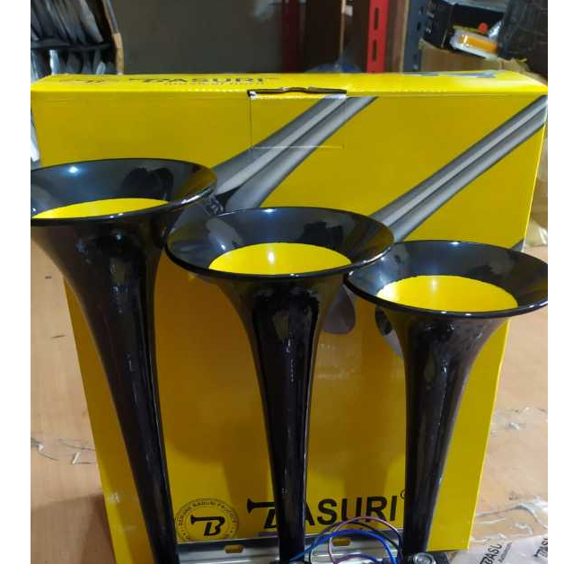Jual Klakson Basuri 3 Corong ORIGINAL INDIA corong+kabel | Shopee Indonesia
