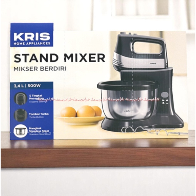 Jual Kris 3.4Liter Stand Mixer Mikser Berdiri 5speed Tombol Turbo ...