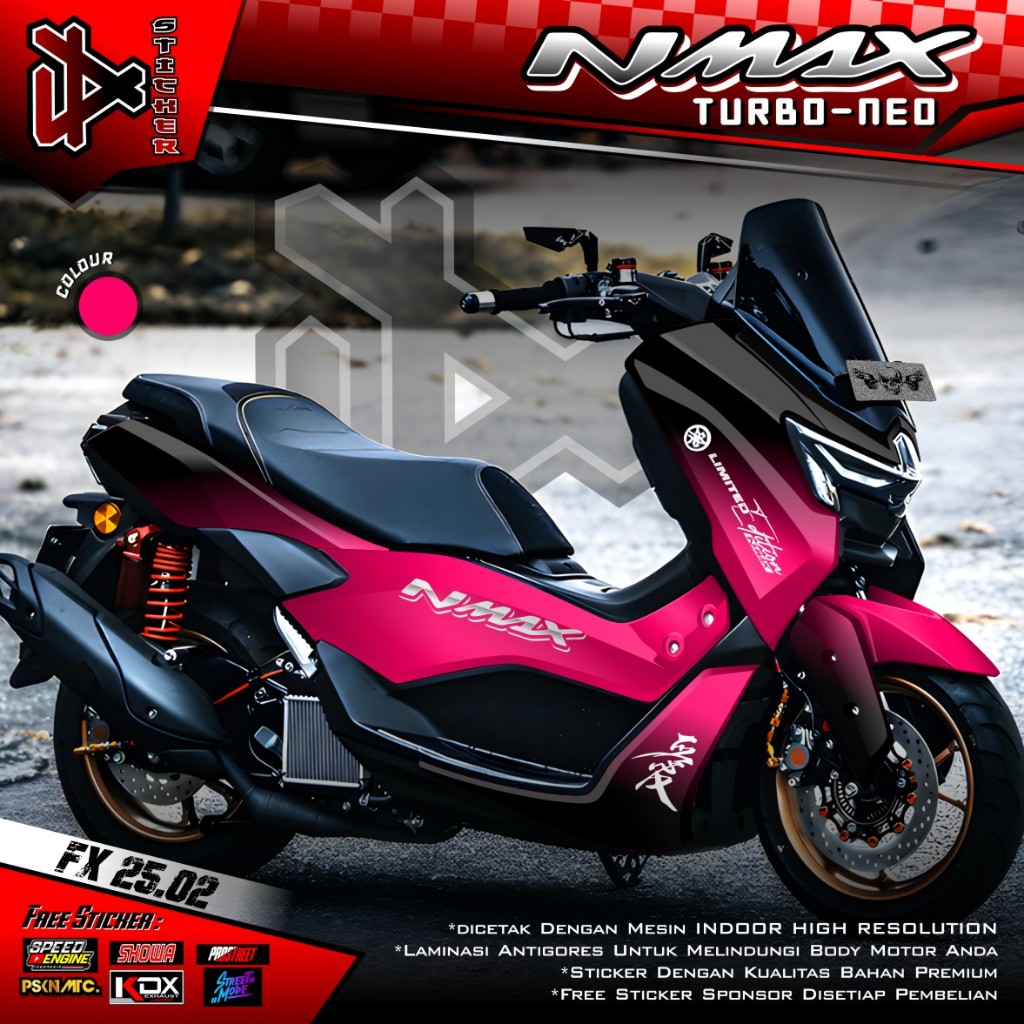 Jual (COD) TERBARU Decal Stiker Motor Yamaha Nmax TURBO NEO S New 2024 ...