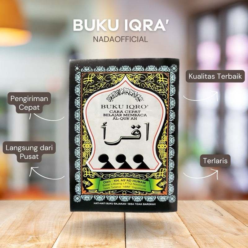 Jual Iqra’ Besar Hitam Iqra’ Besar Hitam Iqra’ Anak | Shopee Indonesia