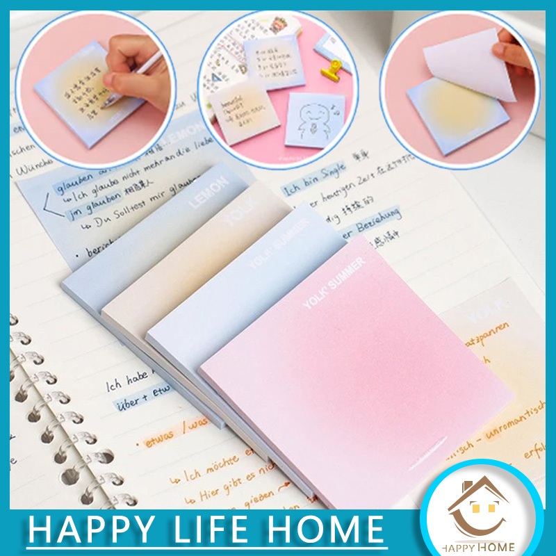 Jual Sticky Notes 50 Lembar Gradasi Lucu Polos Memo Tempel Gradasi ...