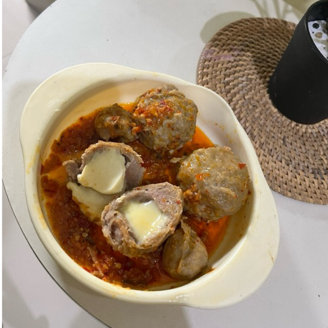 Jual TERMURAH DAN WORTH IT BAKSO Mozarella isi 4 / pentol Moza / bakso ...