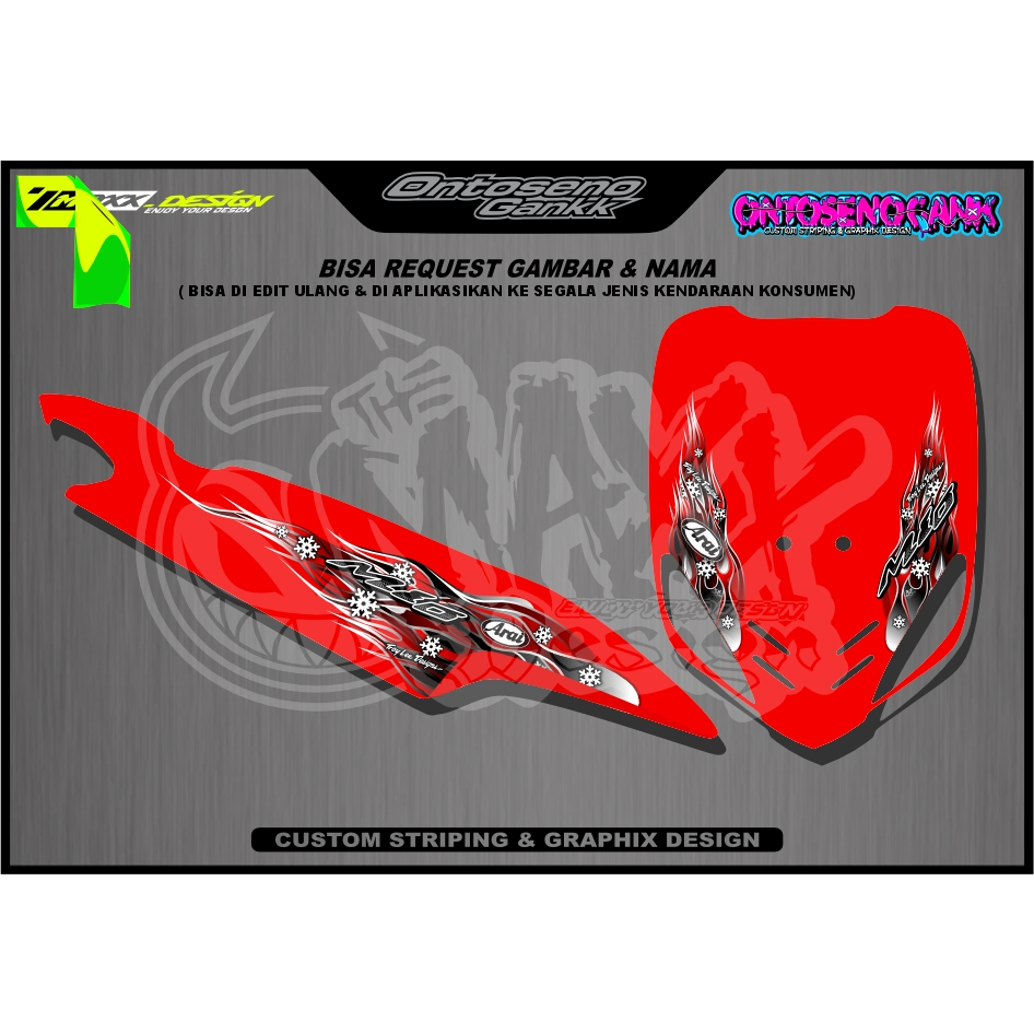 Jual STIKER STRIPING MIO ARAI TRANSPARAN MAXDECAL MIO SPORTY- NEW ...