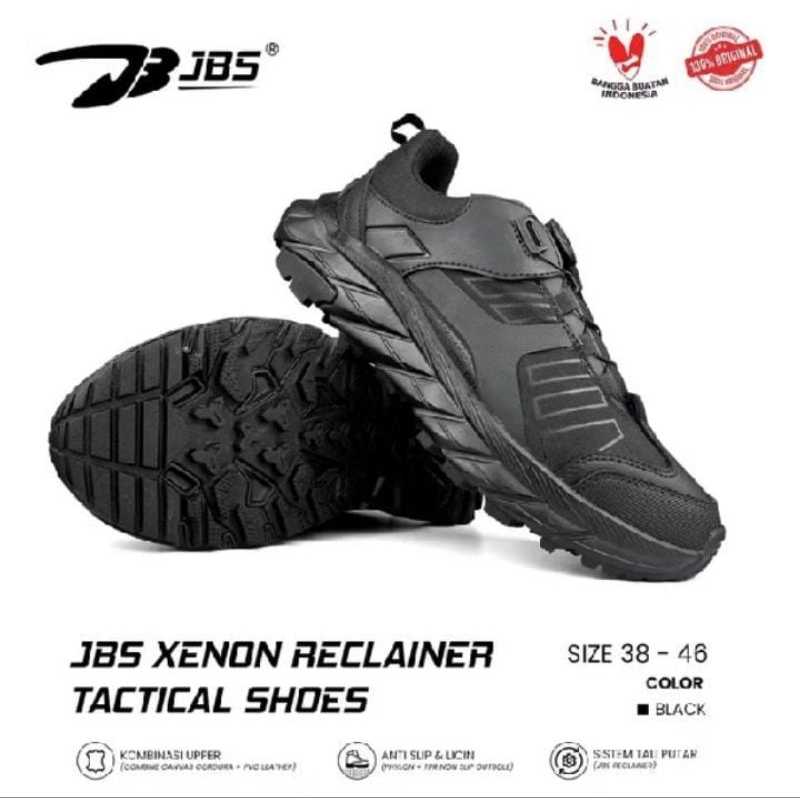 Jual JBS TACTICAL SHOES XENON HITAM | Shopee Indonesia
