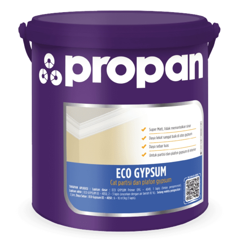 Jual CAT PROPAN ECO GYPSUM EE-4050 5 KG - WHITE 9101 | Shopee Indonesia