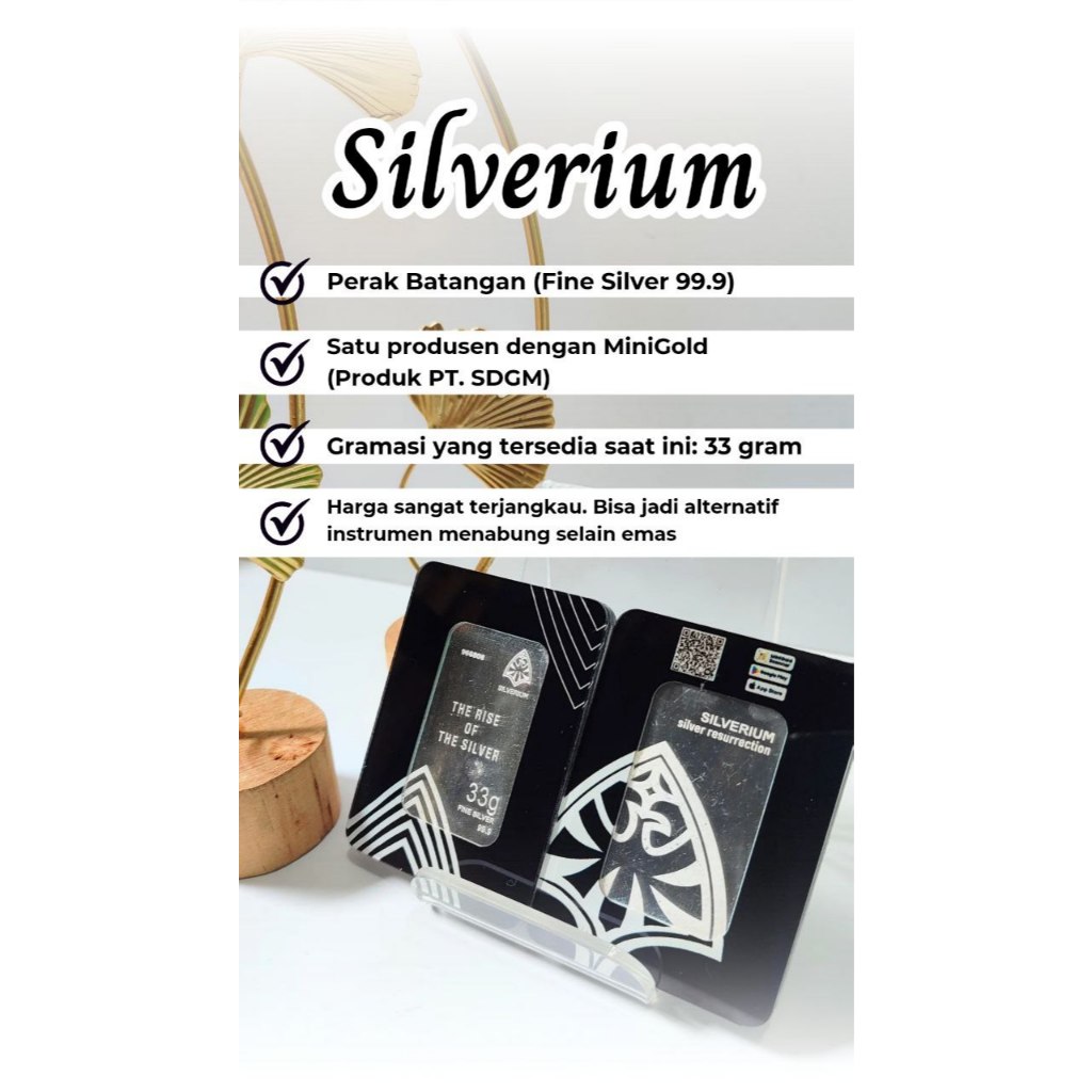 Jual Silverium Perak Murni 250gr | Logam Mulia 250 Gram Silver 999 Asli ...