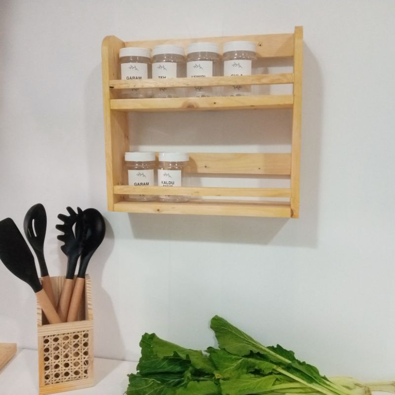 Jual Rack Rak Dapur Tempat Botol Garam Lada Merica Kecap Bumbu Masak ...