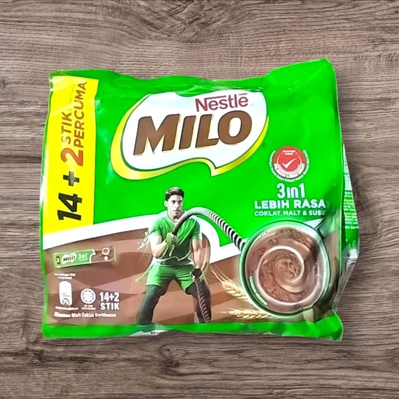 Jual Milo 3 In 1 ISI 16 Sachet Original Malaysia | Shopee Indonesia