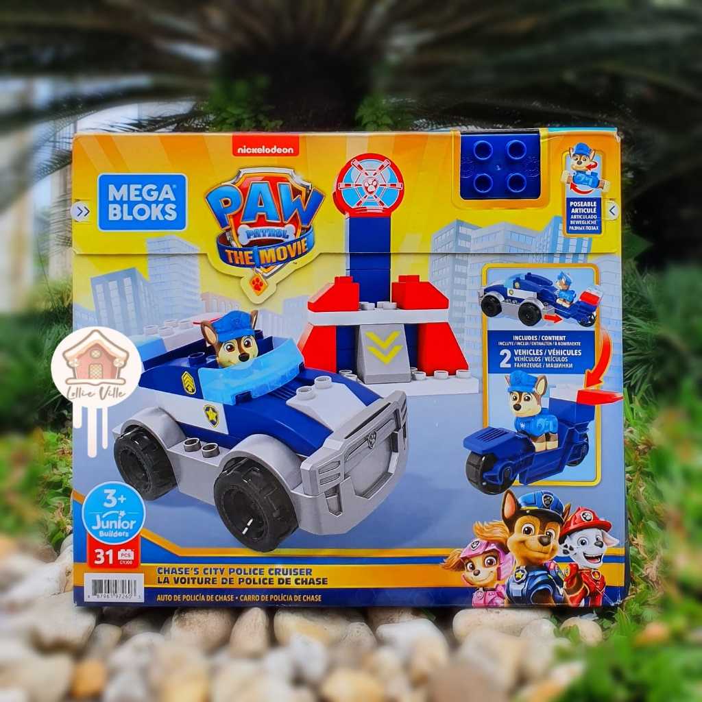 Jual Mega Bloks Paw Patrol The Movie Chase's City Police Cruiser ...