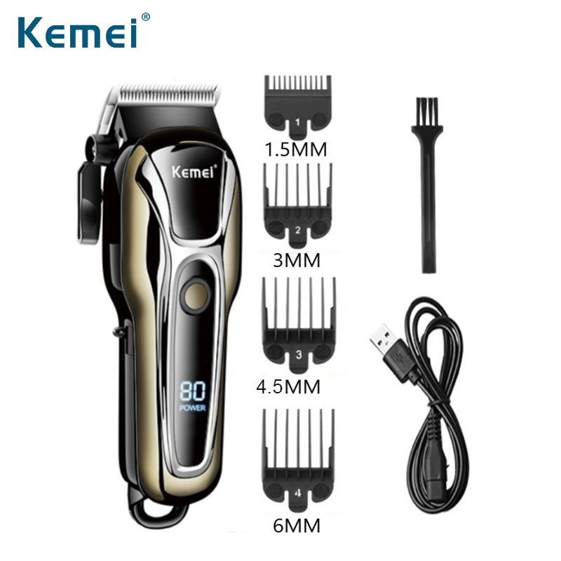 Jual Kemei KM PG1990 Professional Rechargeable Electric Hair Clipper Cordless / Alat Cukur ...