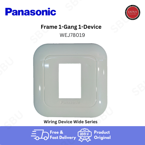 Jual Panasonic Frame/Bingkai Saklar1 Gang WEJ78019W - White/Putih ...