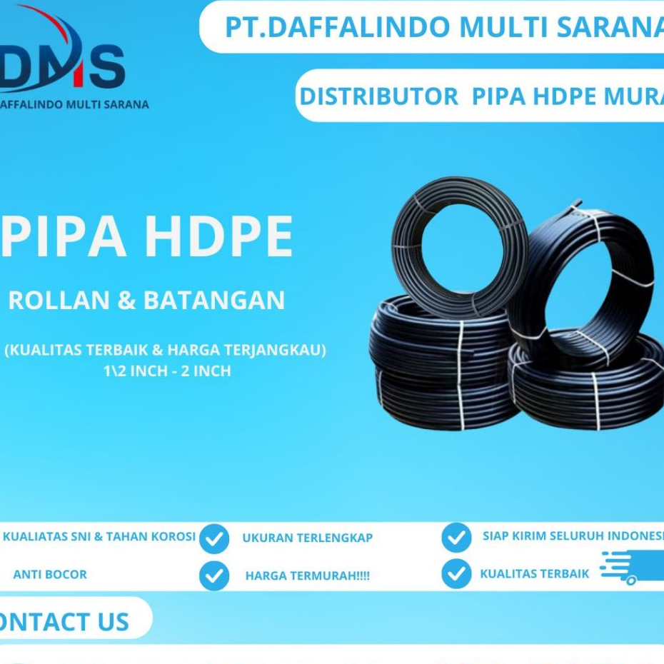 Jual Pipa Hdpe 1\2 Inch Merk Vinilon 200m PN 16 | Distributor Pipa Hdpe Murah | Shopee Indonesia