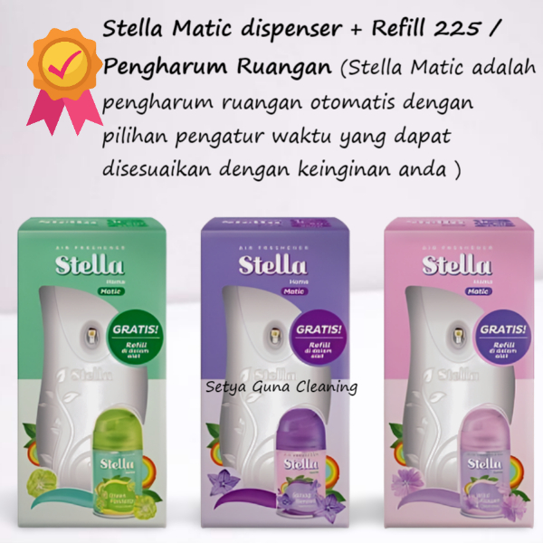 Jual Dispenser Stella Matic Spray+ Refil Stella Matic 160Ml | Shopee ...