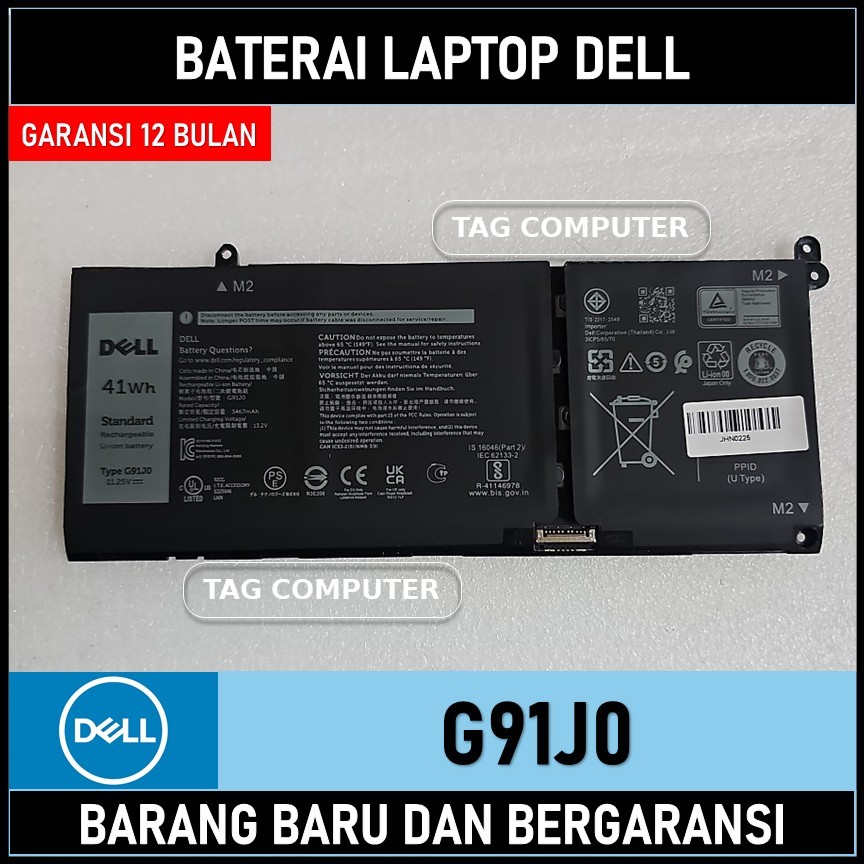 Jual BATERAI LAPTOP DELL INSPIRON 14 5000 7000 5410 2-in-1 7415 2-in-1 ...