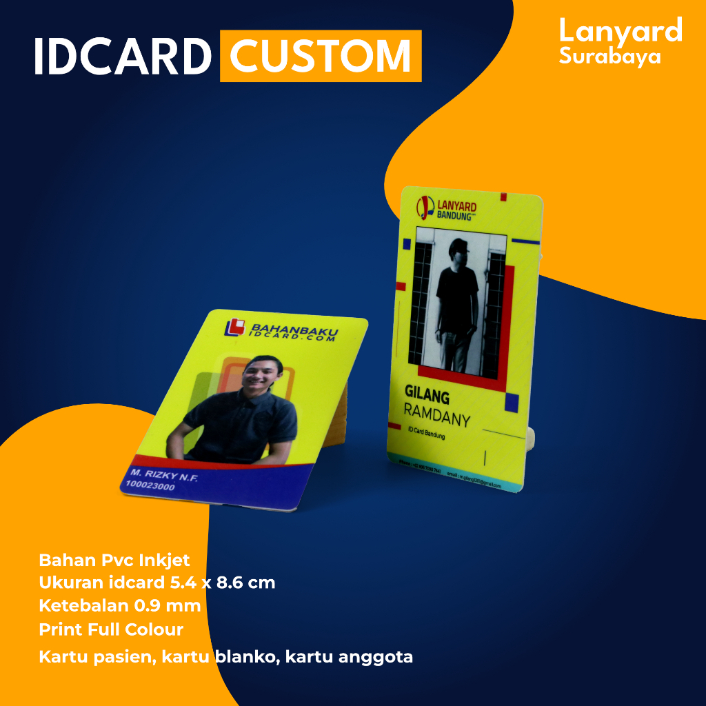 Jual Cetak Idcard / Cetak KARTU / Bahan PVC Premium Cetak Idcard Murah ...
