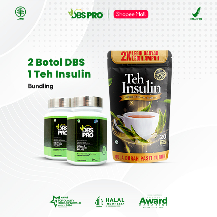 Jual Dbs Pro Bundling (2 Dbs Pro + 1 Pouch Teh Insulin) - Kapsul Herbal ...