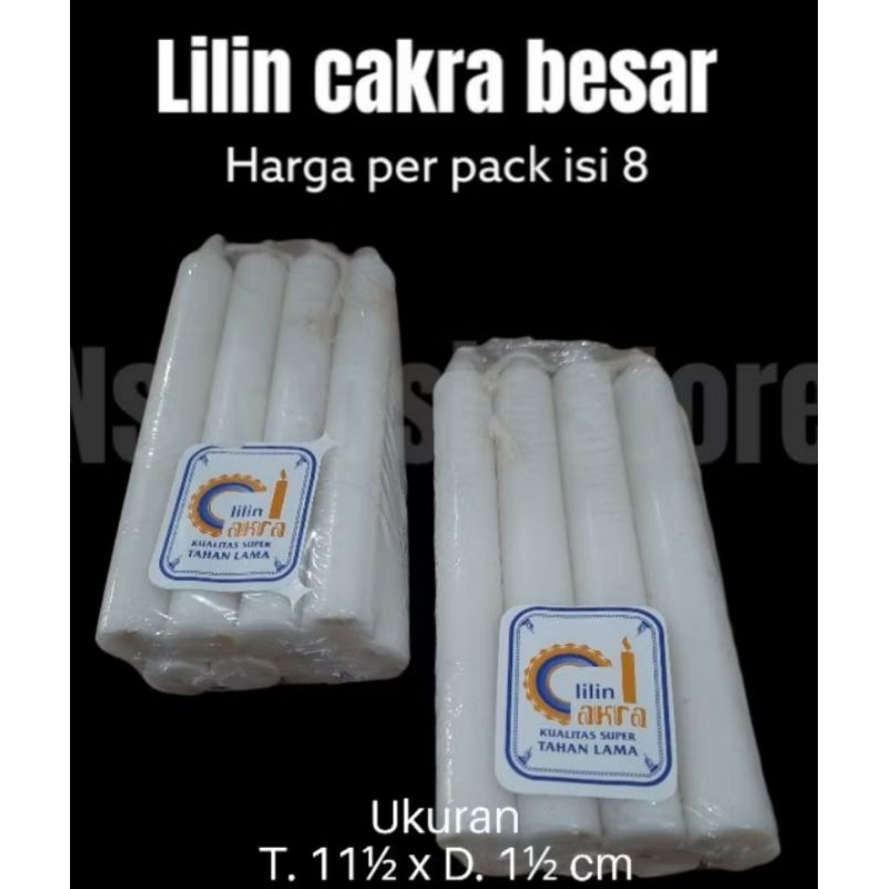 Jual Lilin cakra besar isi 8 pcs | Shopee Indonesia