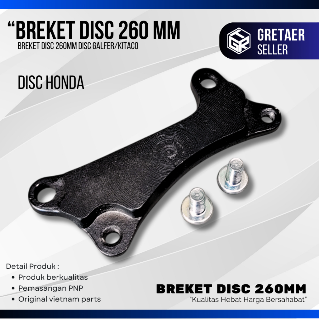 Jual BREKET GALFER 260 MM PIRINGAN CAKRAM KALIPER STANDARD BEAT VARIO ...