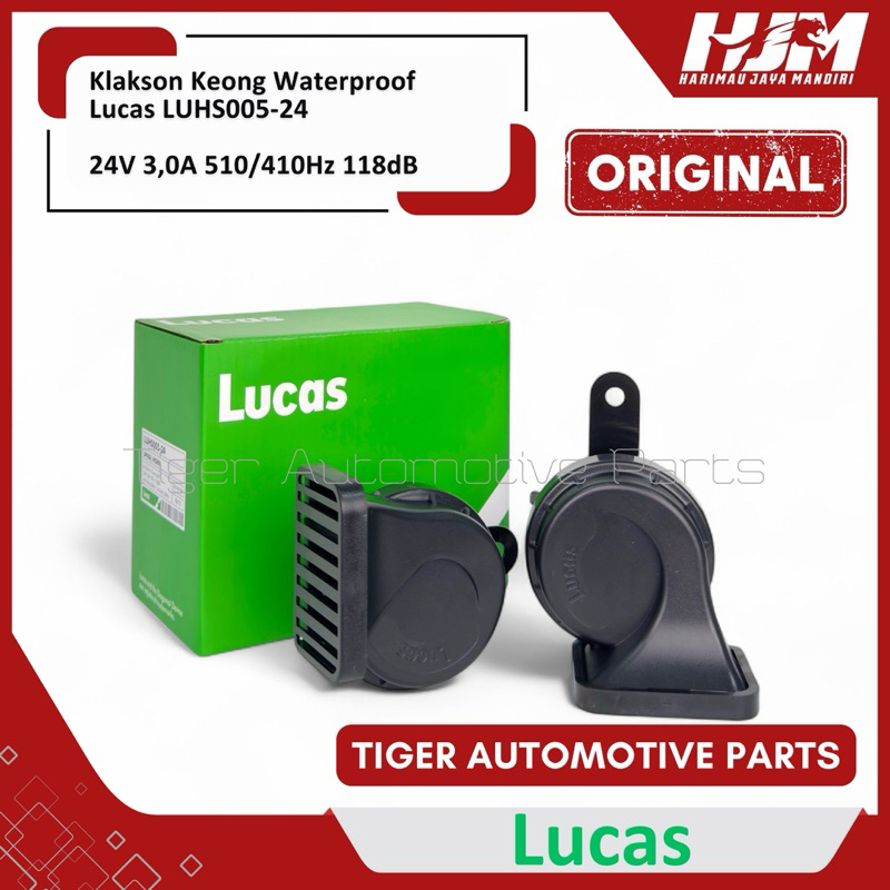Jual Klakson Keong Waterproof Lucas LUHS005-24 24V 3A 510/410Hz 118dB ...